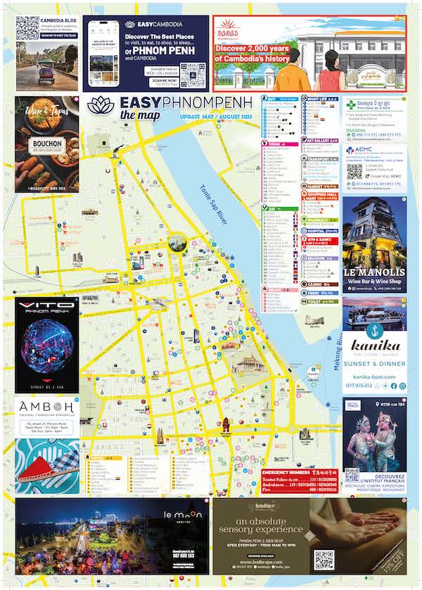 Phnom Penh Print Map Offers